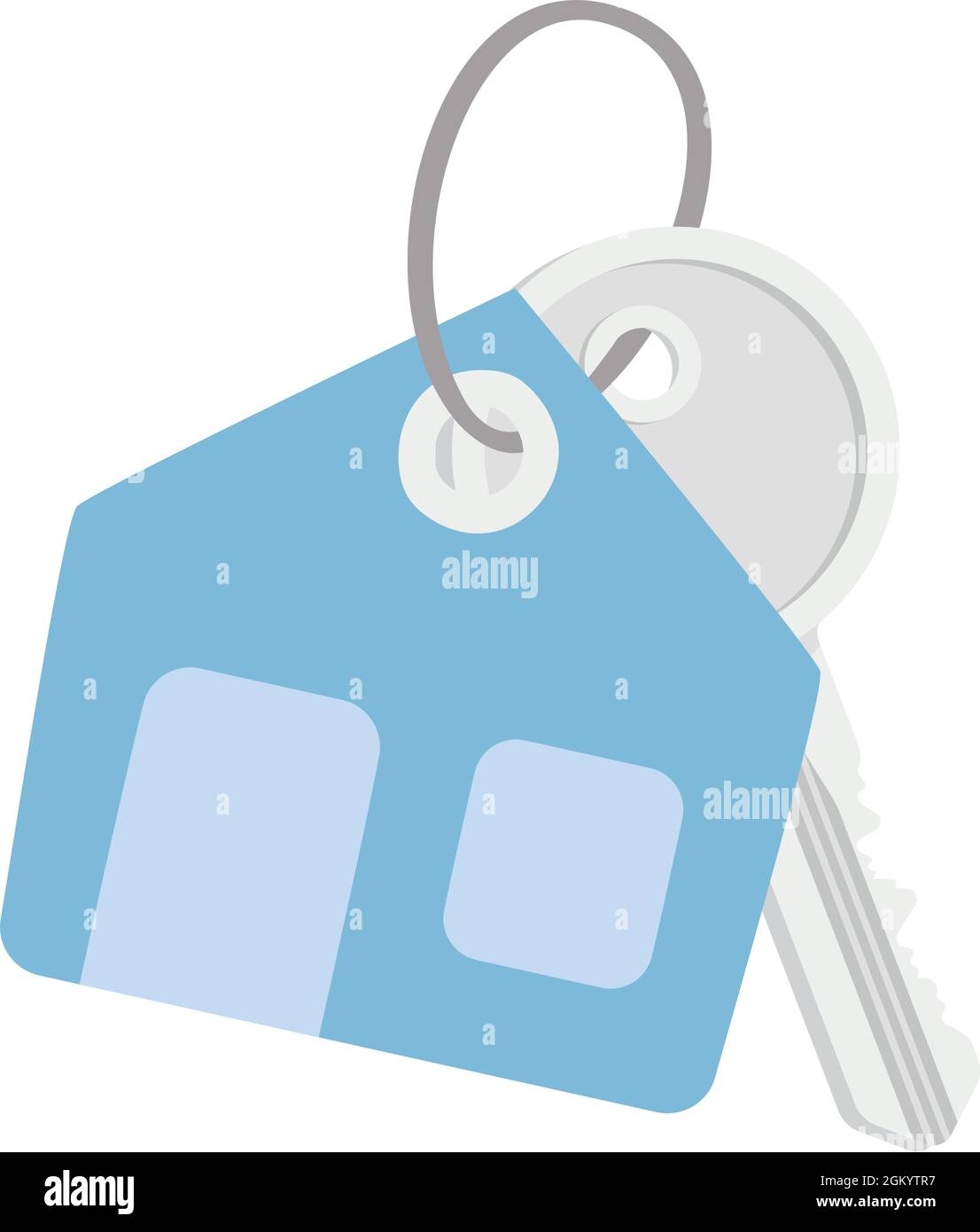 blue keychain illustration Stock Vector Image & Art - Alamy