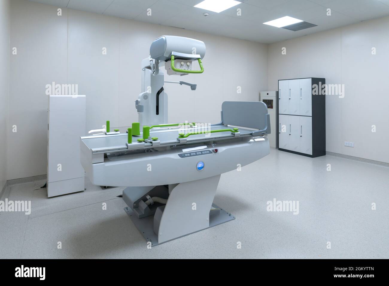 Closeup of a Stationary Diagnostic Radiographic and Fluoroscopic X-ray ...
