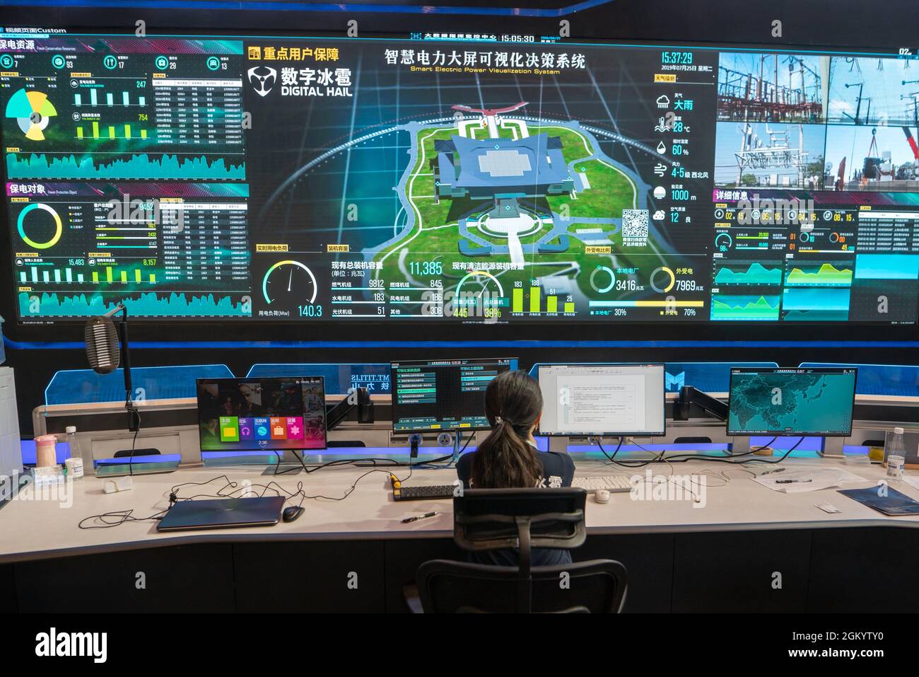 China surveillance screen hi-res stock photography and images - Alamy