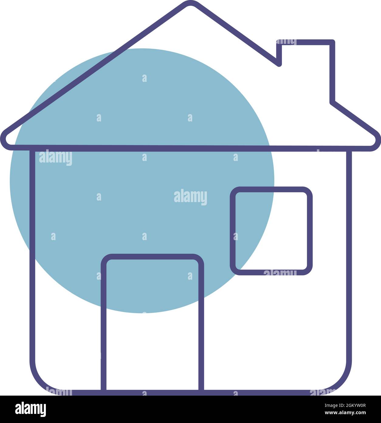 blue house design Stock Vector Image & Art - Alamy