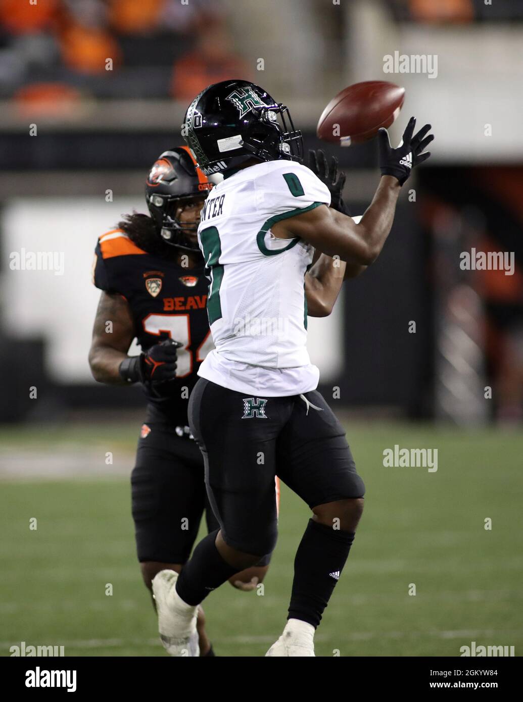 September 11, 2021 - Hawaii Rainbow Warriors running back Dae Dae ...