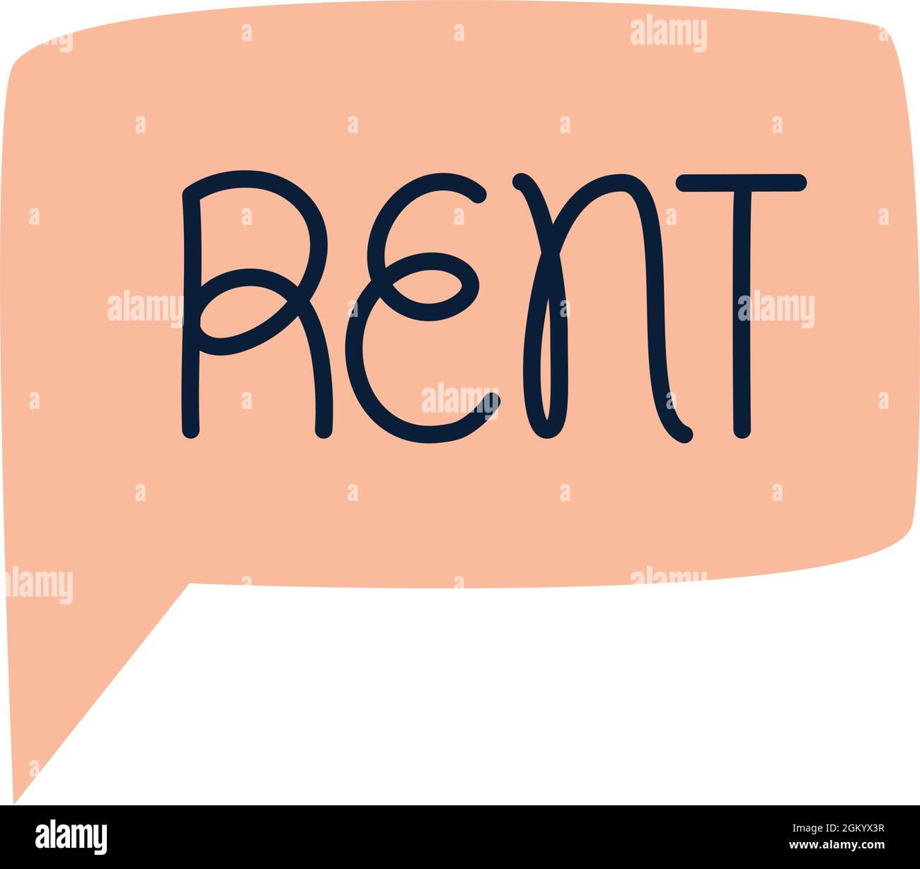 rent lettering design Stock Vector Image & Art - Alamy