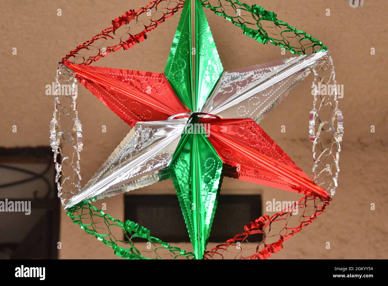 MEXICO CITY, MEXICO - SEPTEMBER 15, 2021: Mexican star, Mexicans adorn ...