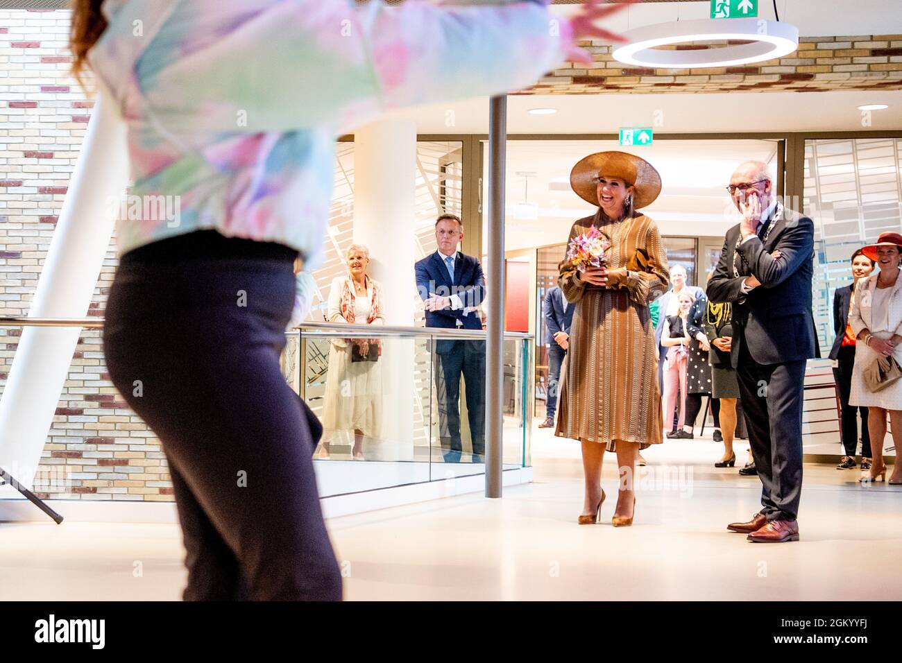 Queen Maxima at the opening of the House of Culture and Administration ...