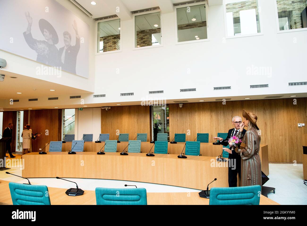 Queen Maxima at the opening of the House of Culture and Administration ...