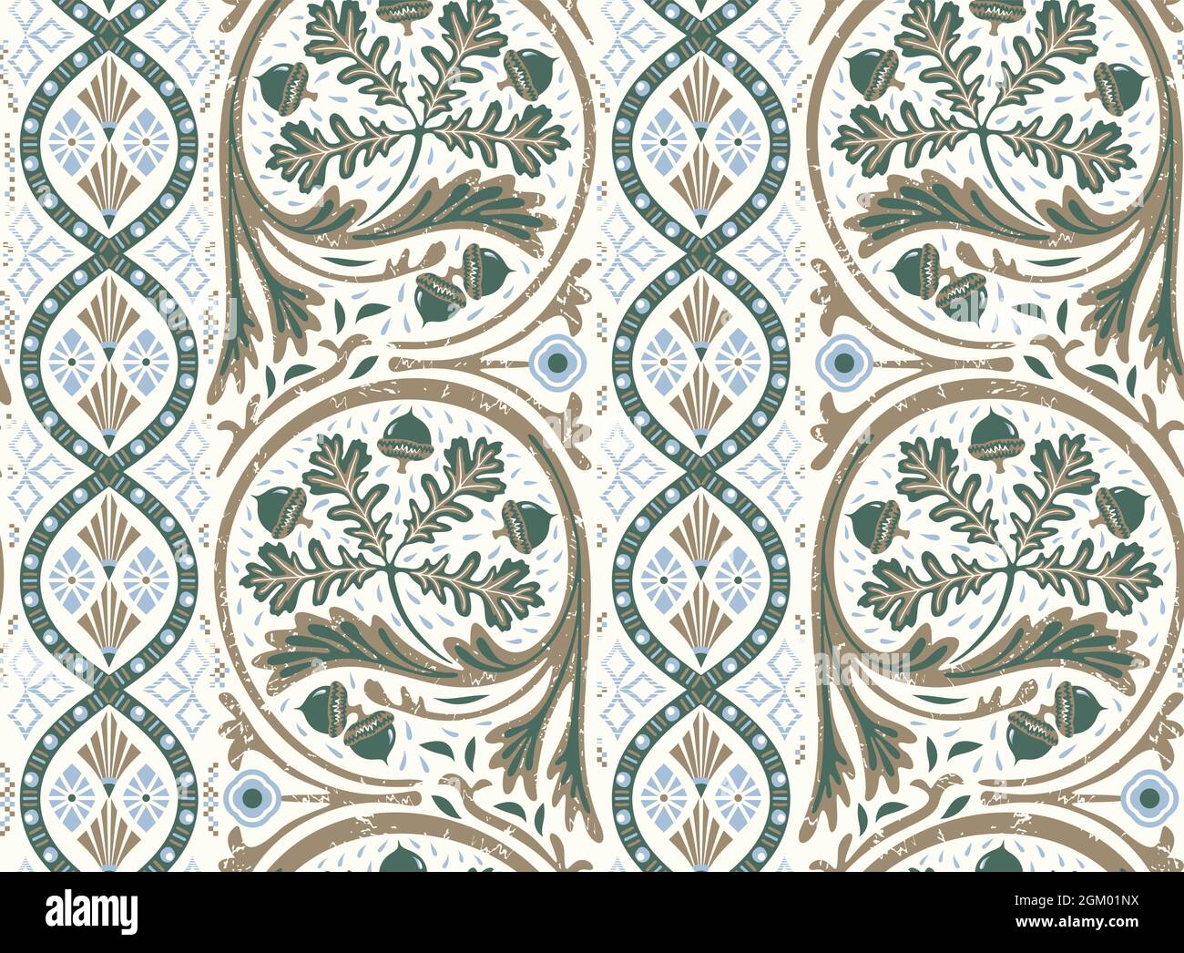 Oak green leaves tree in Stock Vector Images - Alamy