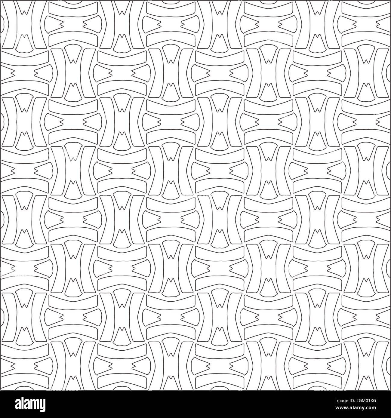 Vector pattern with symmetrical elements . Repeating geometric tiles ...
