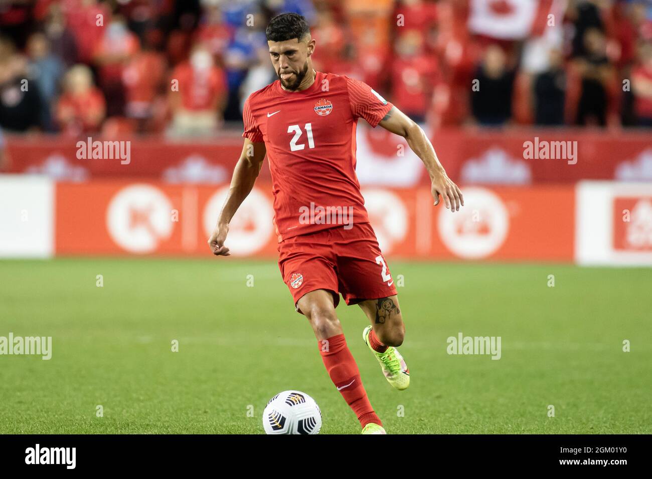 Toronto, Canada, September 8, 2021: Jonathan Osorio of Team Canada in ...