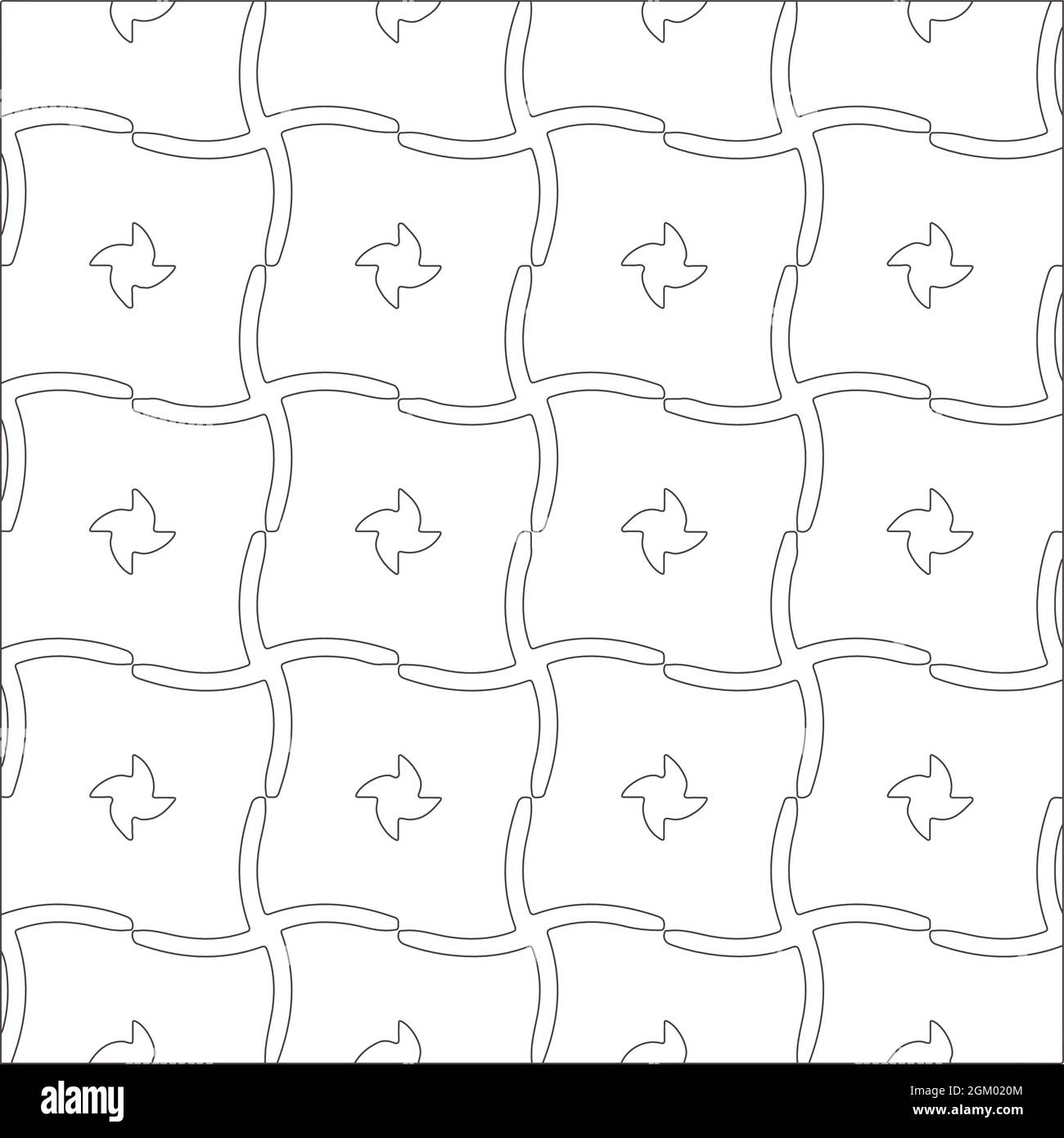Vector pattern with symmetrical elements . Repeating geometric tiles ...