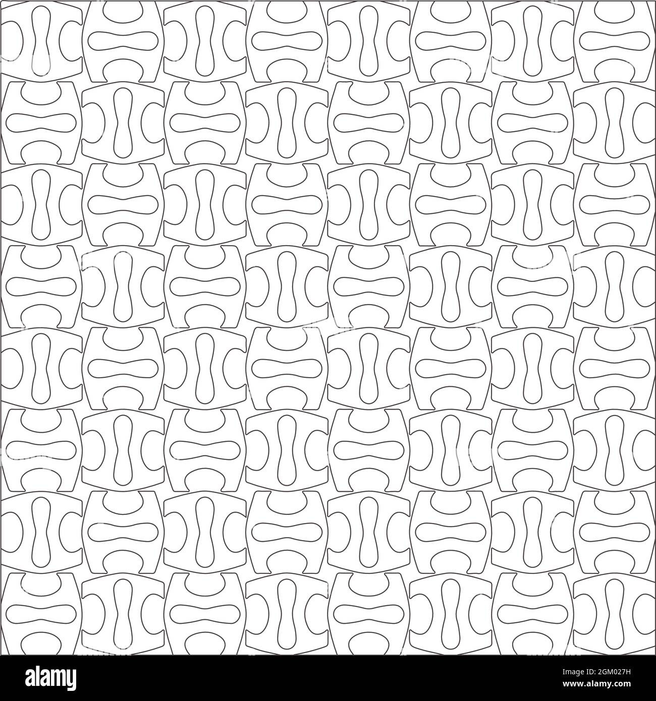 Vector pattern with symmetrical elements . Repeating geometric tiles ...