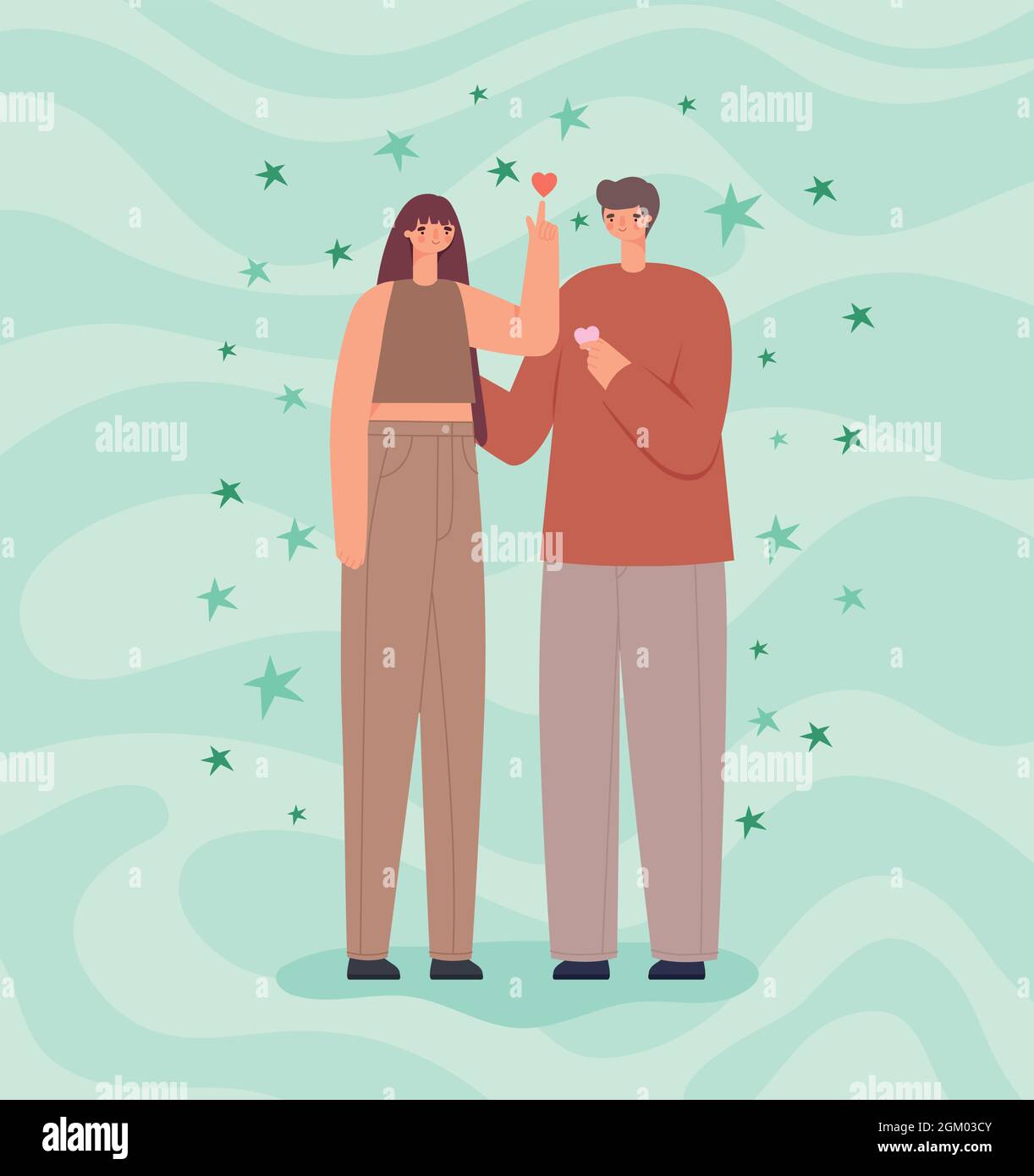 cute couple poster Stock Vector Image & Art - Alamy