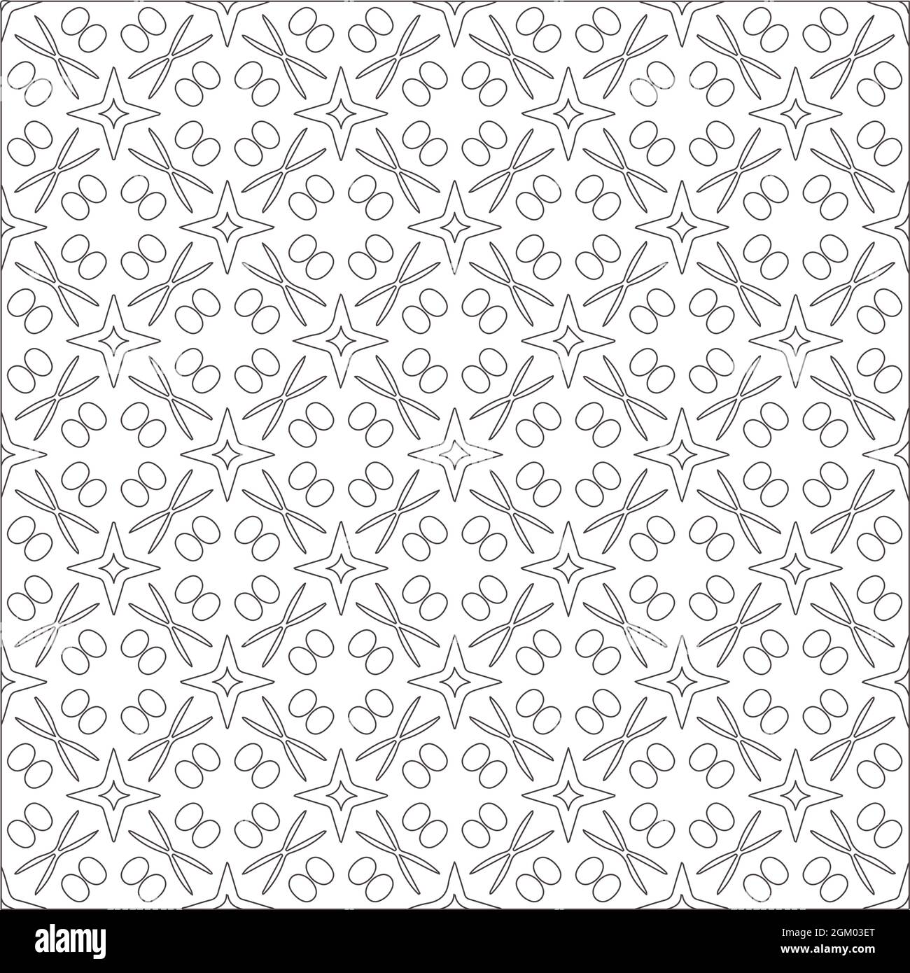 Vector pattern with symmetrical elements . Repeating geometric tiles ...