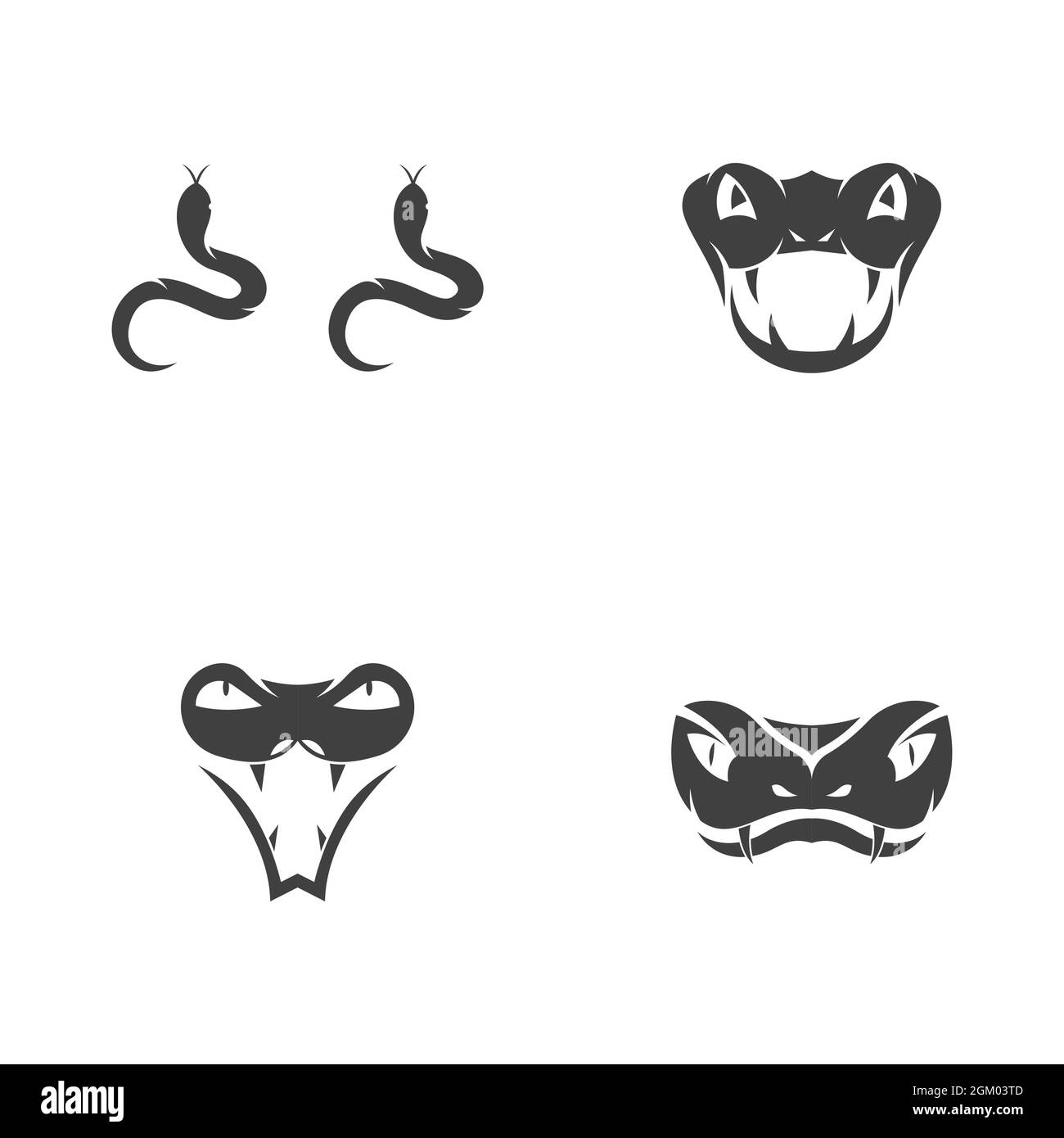 snake viper silhouette. vector illustration of snake viper Stock Photo ...