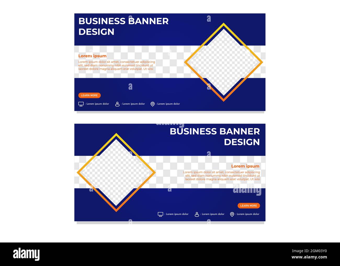 ready use modern gradient creative business banner design template ...