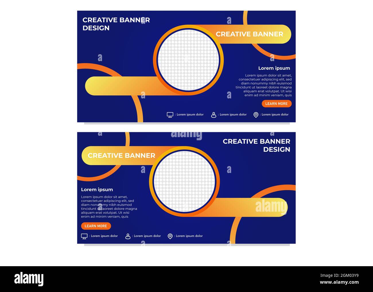 ready use modern gradient creative business banner design template ...