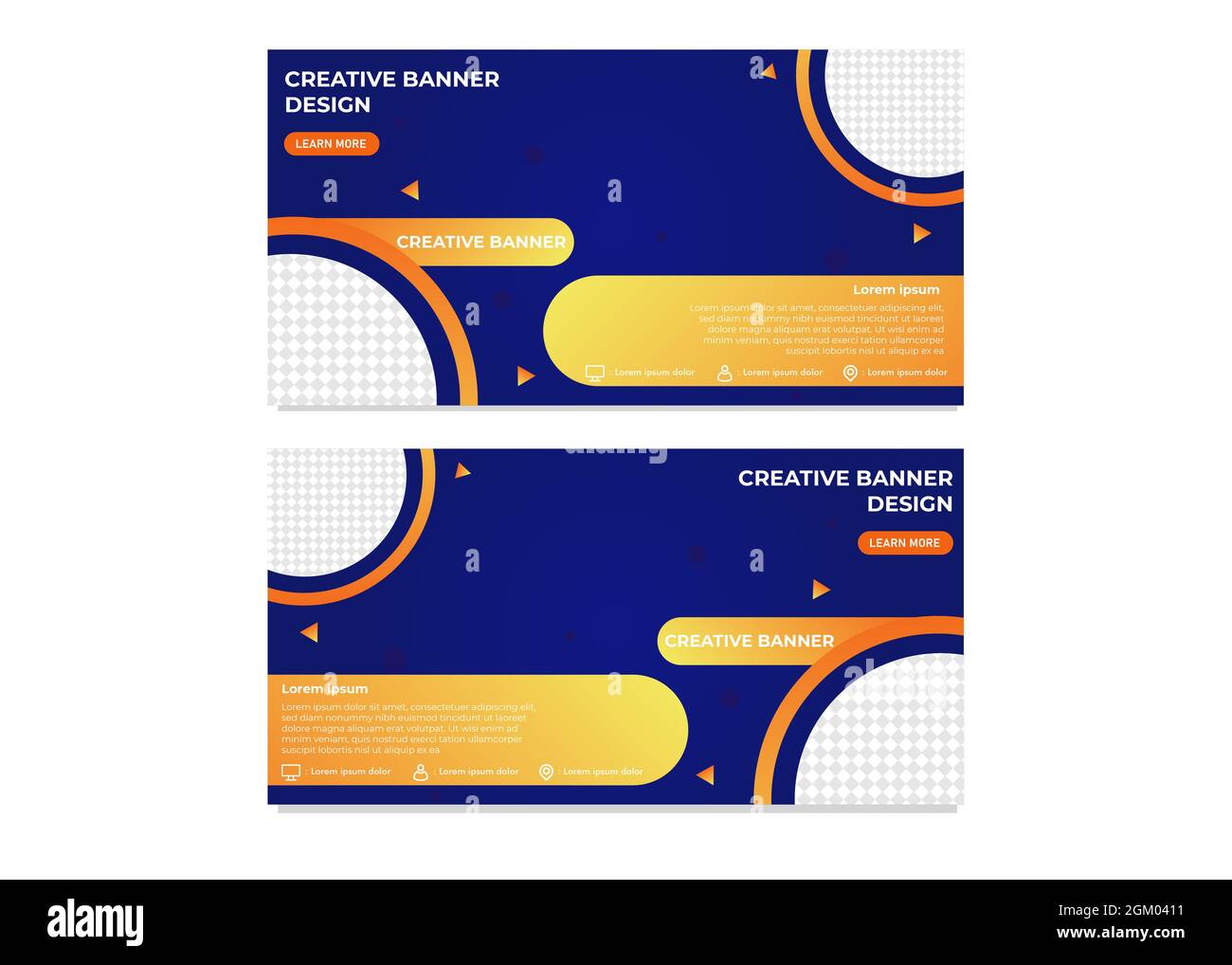ready use modern gradient creative business banner design template ...