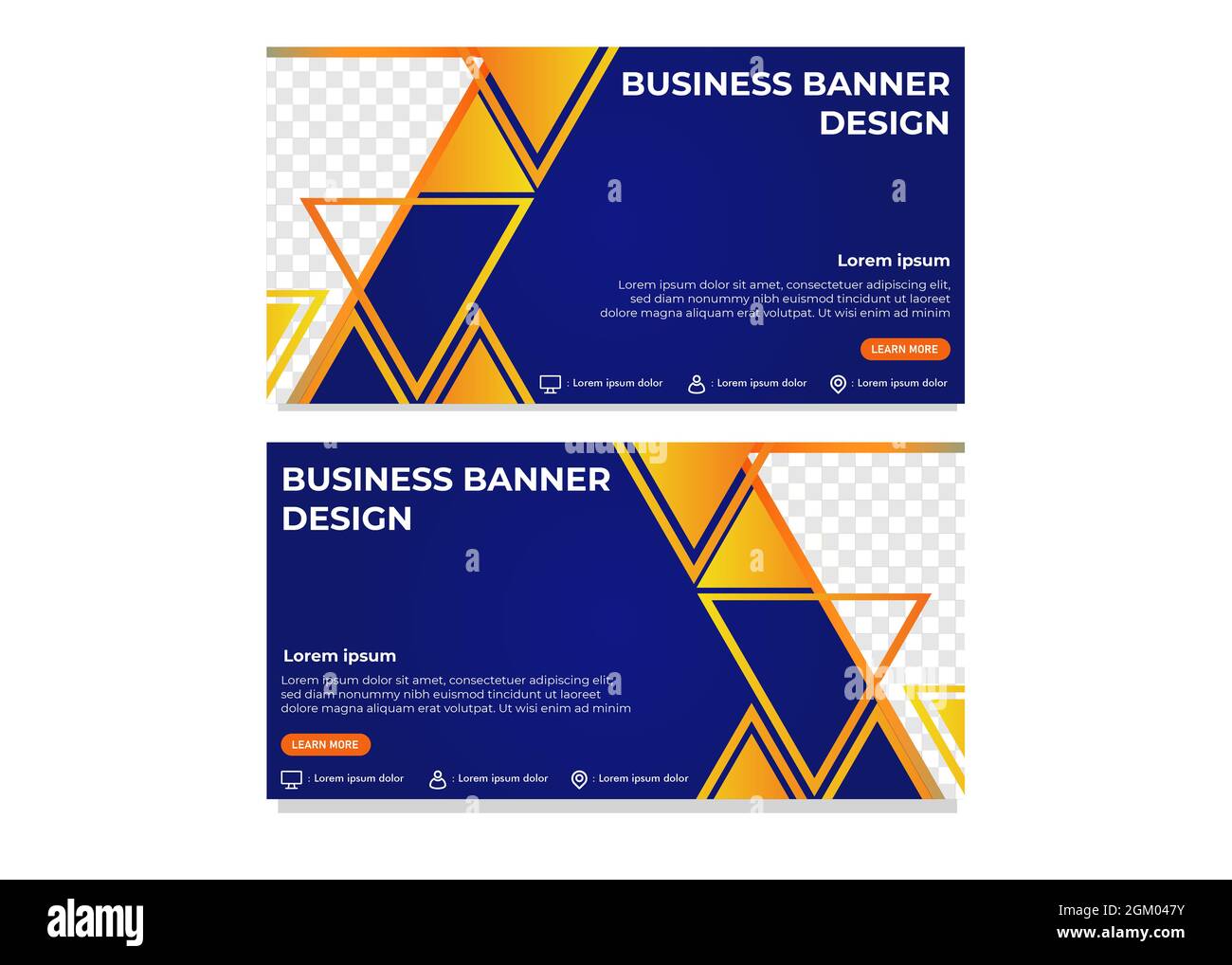 ready use modern gradient creative business banner design template ...