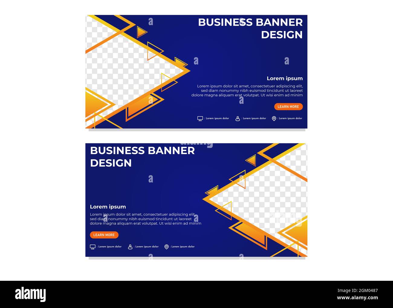 ready use modern gradient creative business banner design template ...
