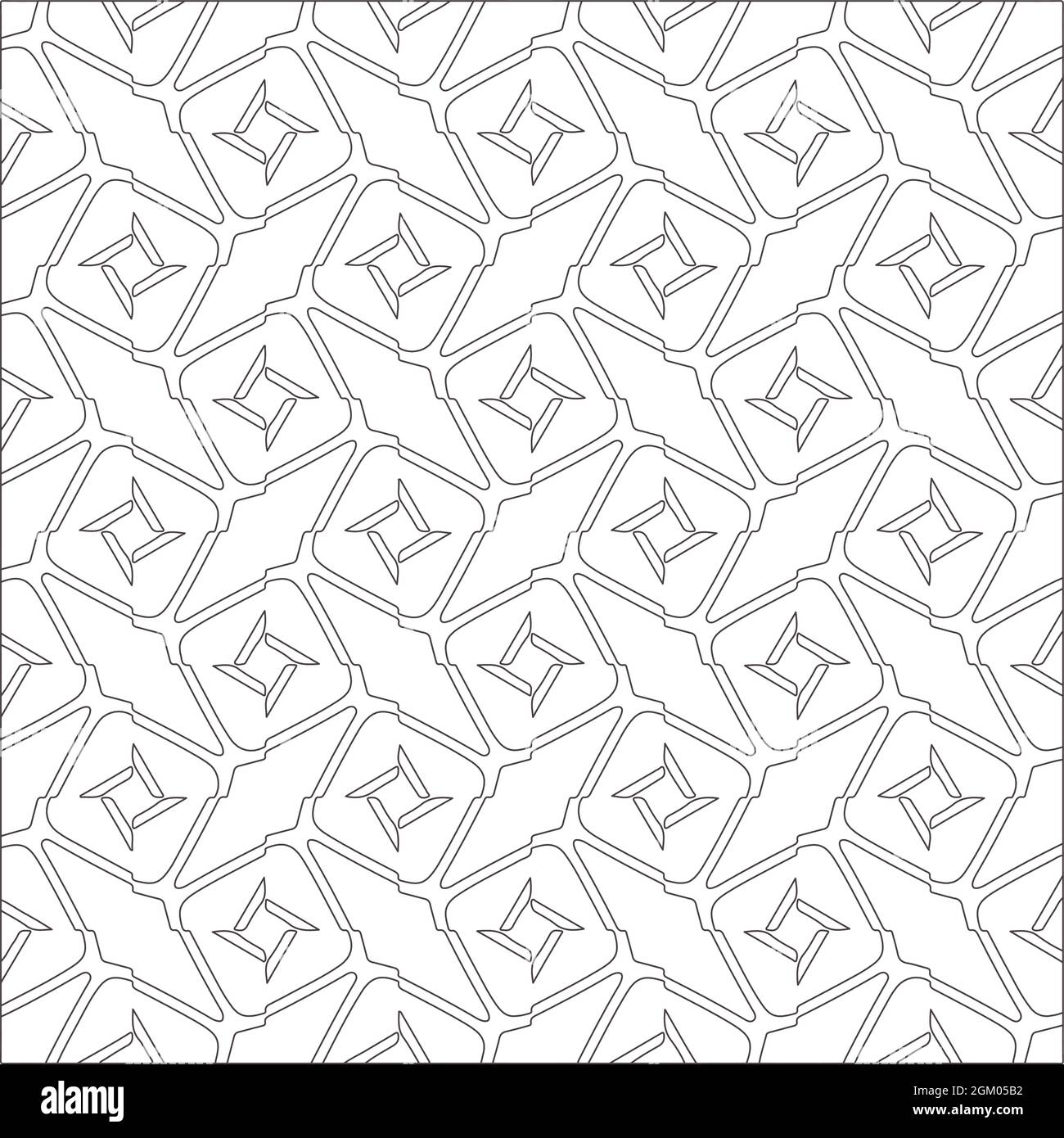 Vector pattern with symmetrical elements . Repeating geometric tiles ...