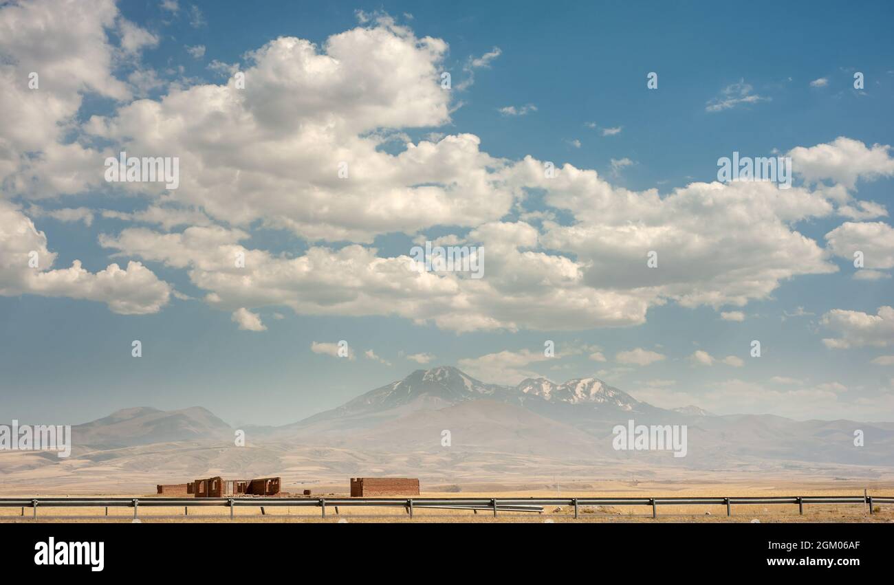 Mount Savalan (Sabalan) in Iran. Savalan is the third highest mountain ...