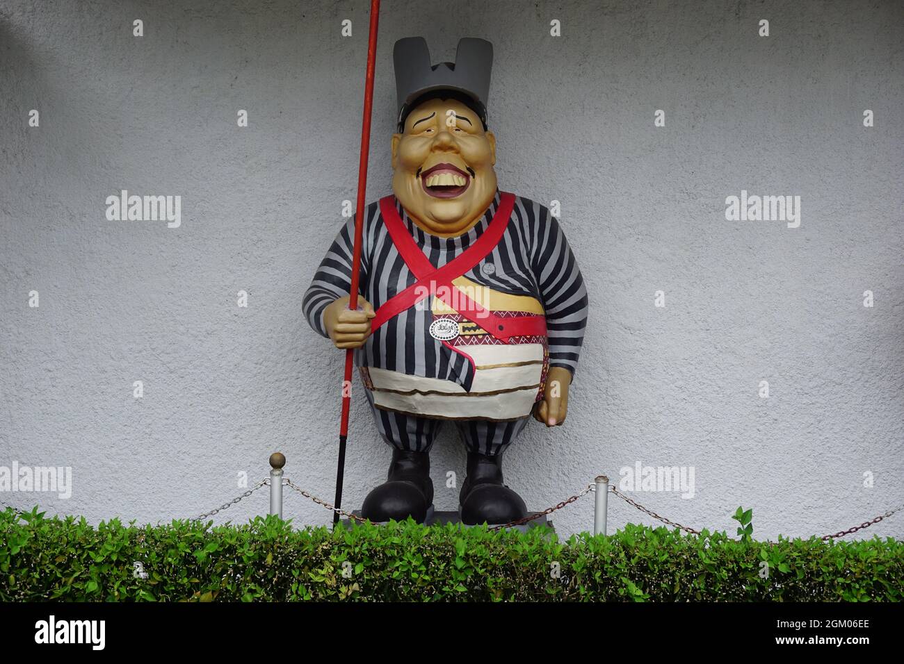 The statue of ancient javanese soldier Stock Photo - Alamy