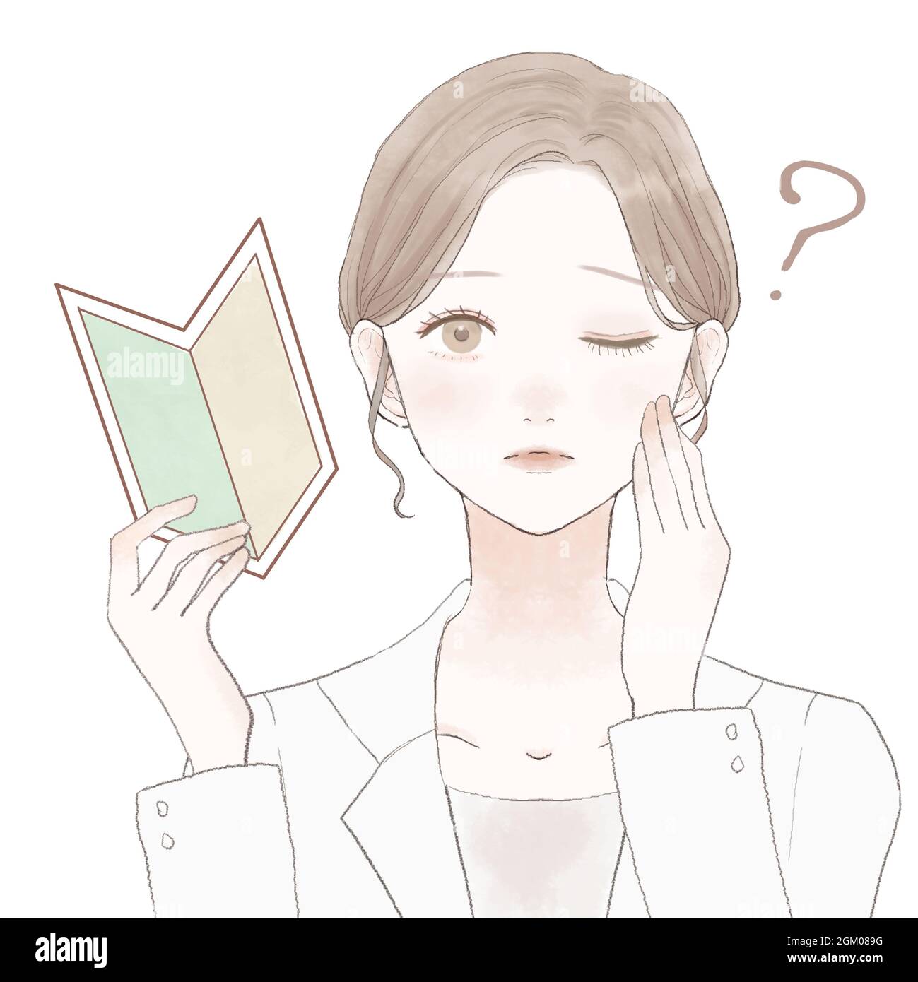 Illustration young doctor question mark hi-res stock photography and ...