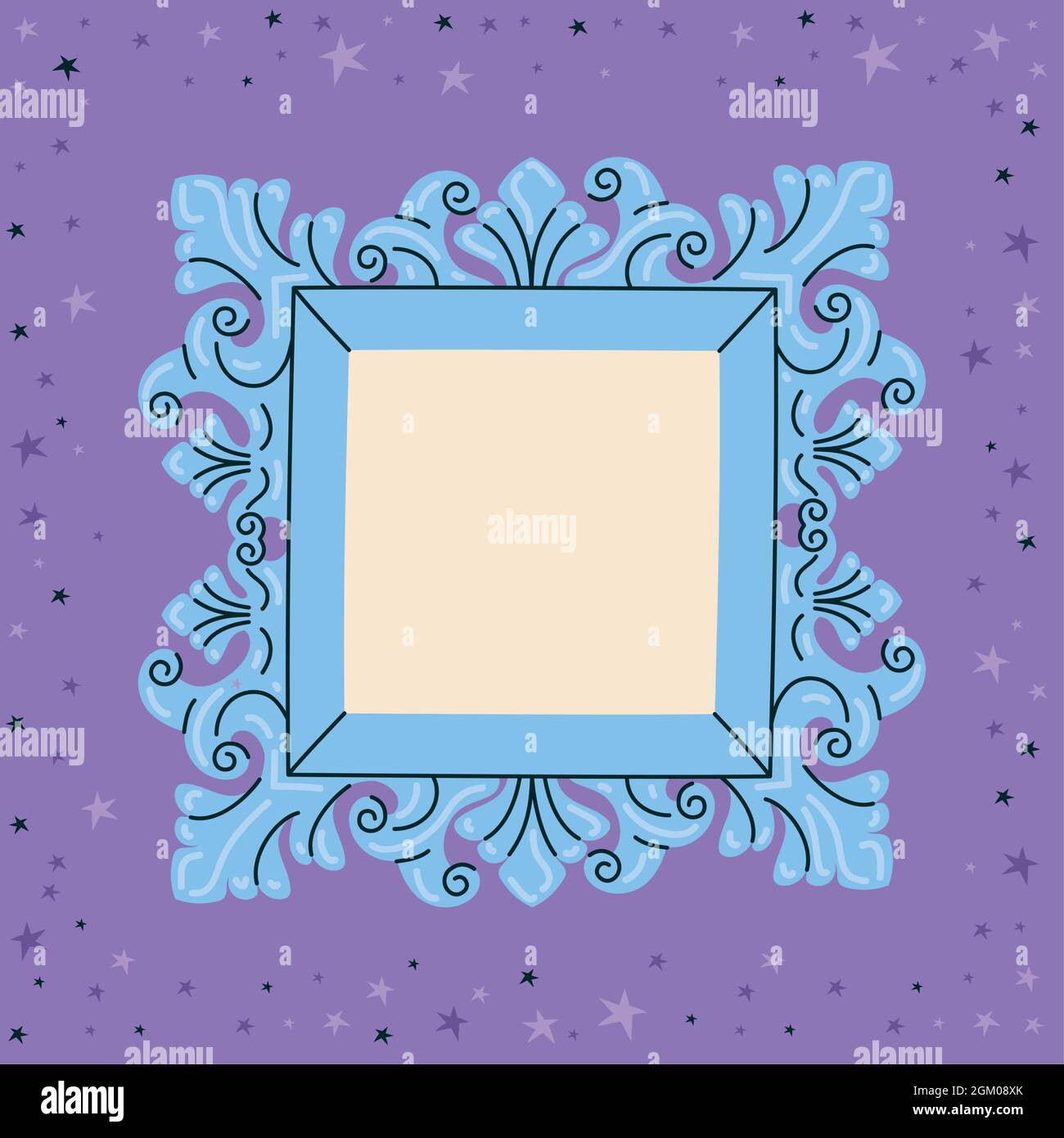 pretty pink frame Stock Vector Image & Art - Alamy