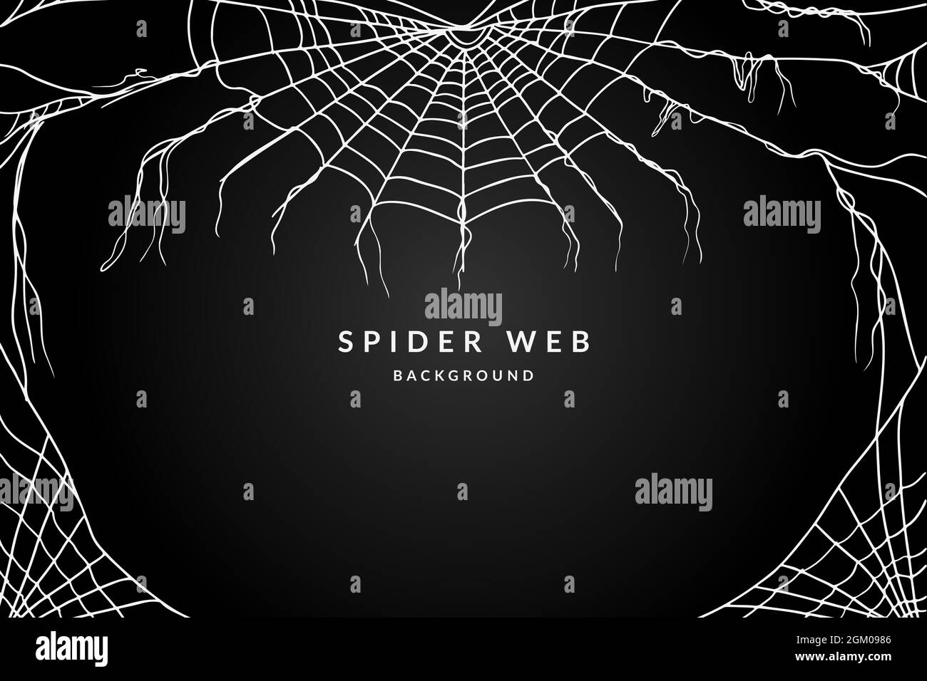 halloween spider web background vector illustration Stock Vector Image ...
