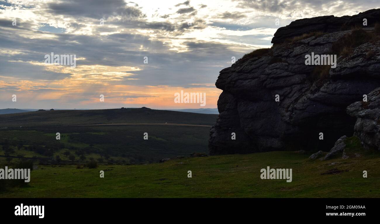 Saddle Tor 070921 Stock Photo - Alamy