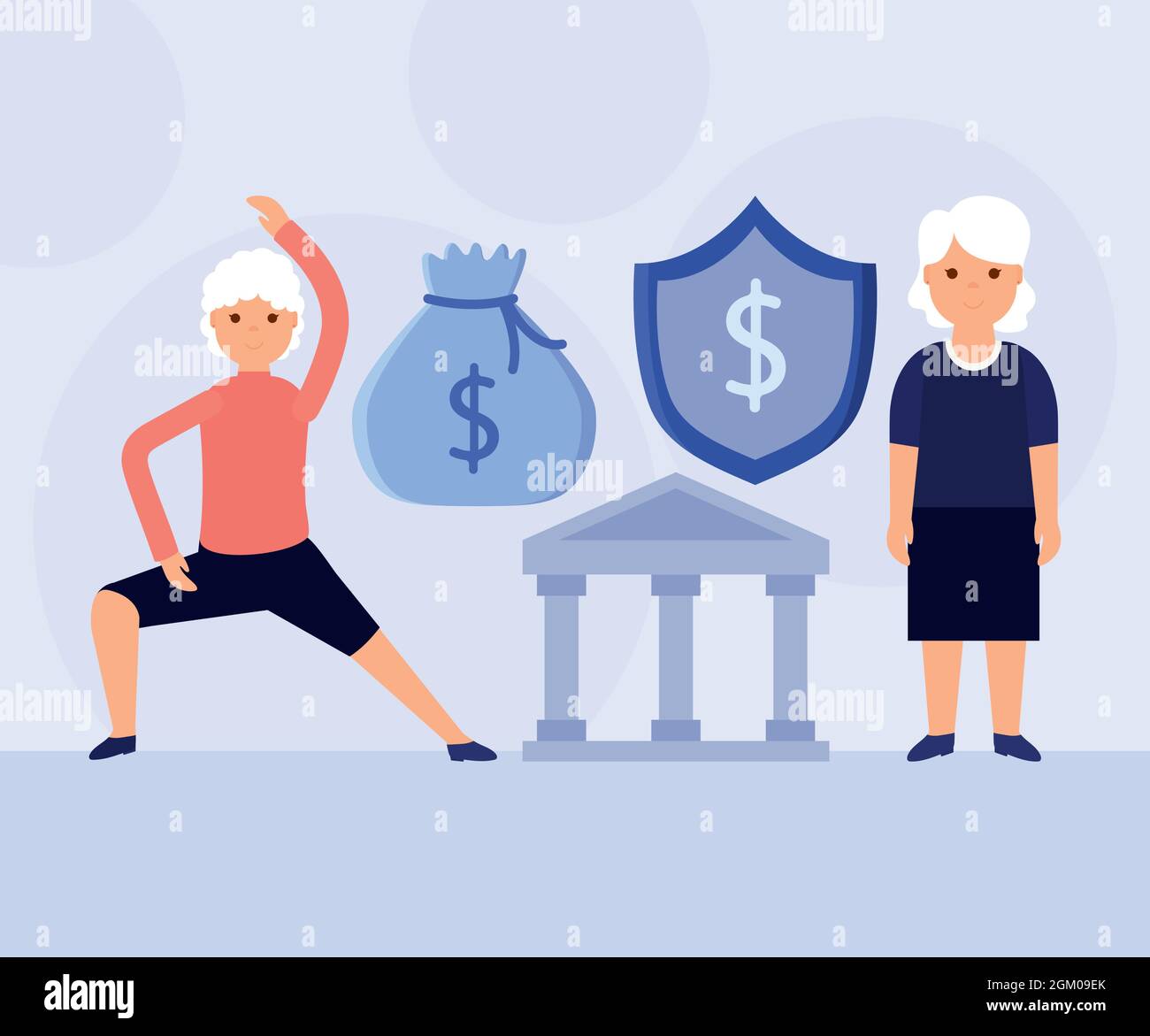 five retirement icons Stock Vector Image & Art - Alamy