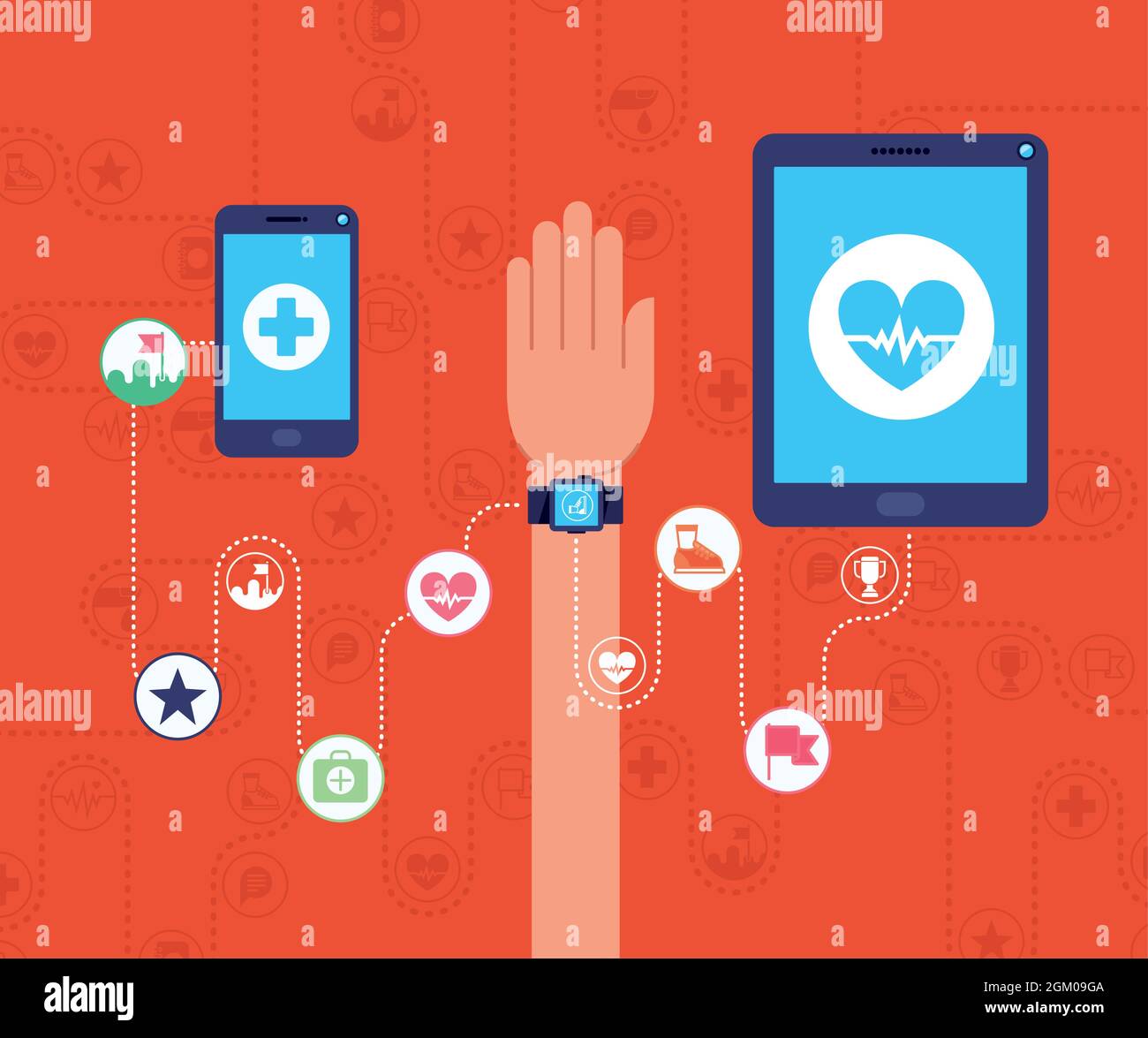 health devices illustration Stock Vector Image & Art - Alamy