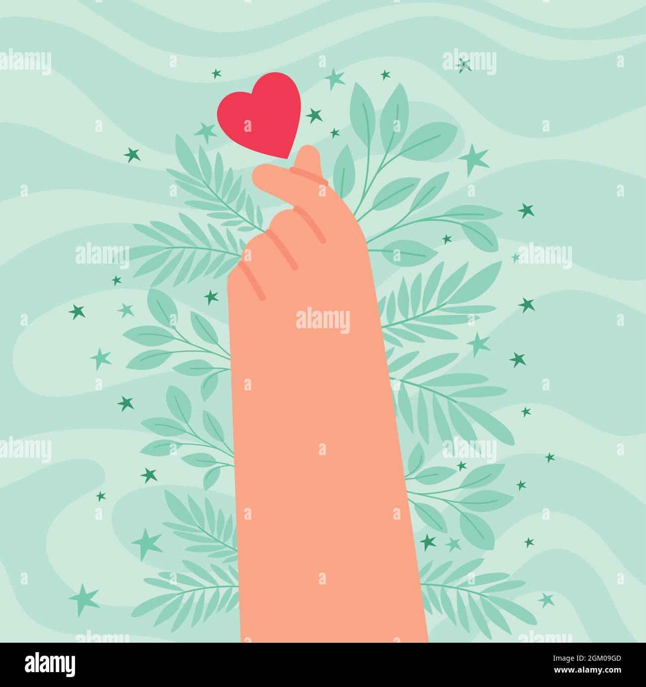 pretty hand poster Stock Vector Image & Art - Alamy