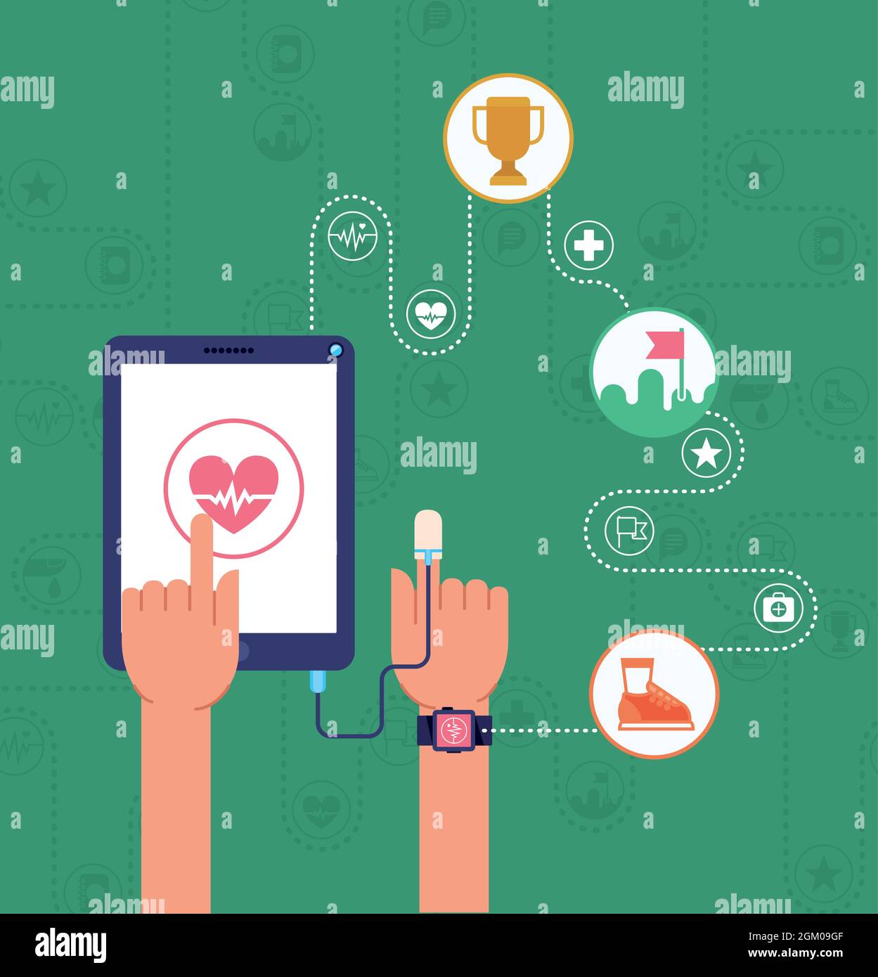 health devices poster Stock Vector Image & Art - Alamy
