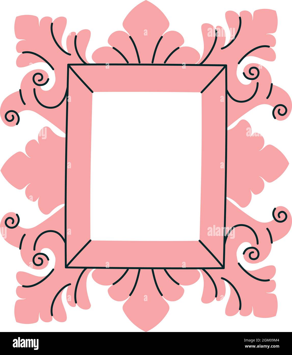 pretty pink frame Stock Vector Image & Art - Alamy