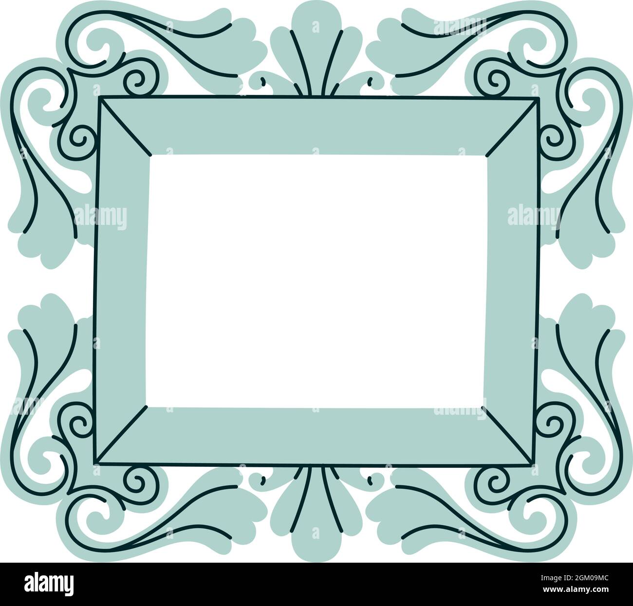 pretty silver frame Stock Vector Image & Art - Alamy
