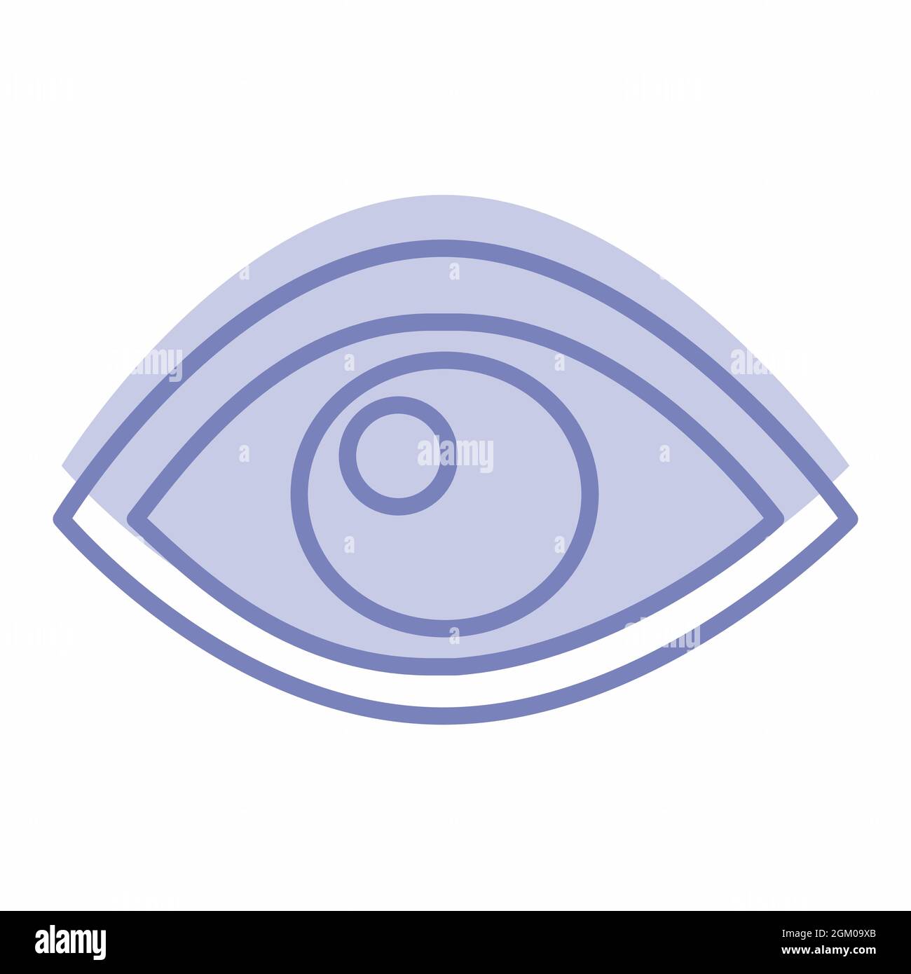 Icon Vector of Eye - Two Tone Style - Simple illustration, Editable ...