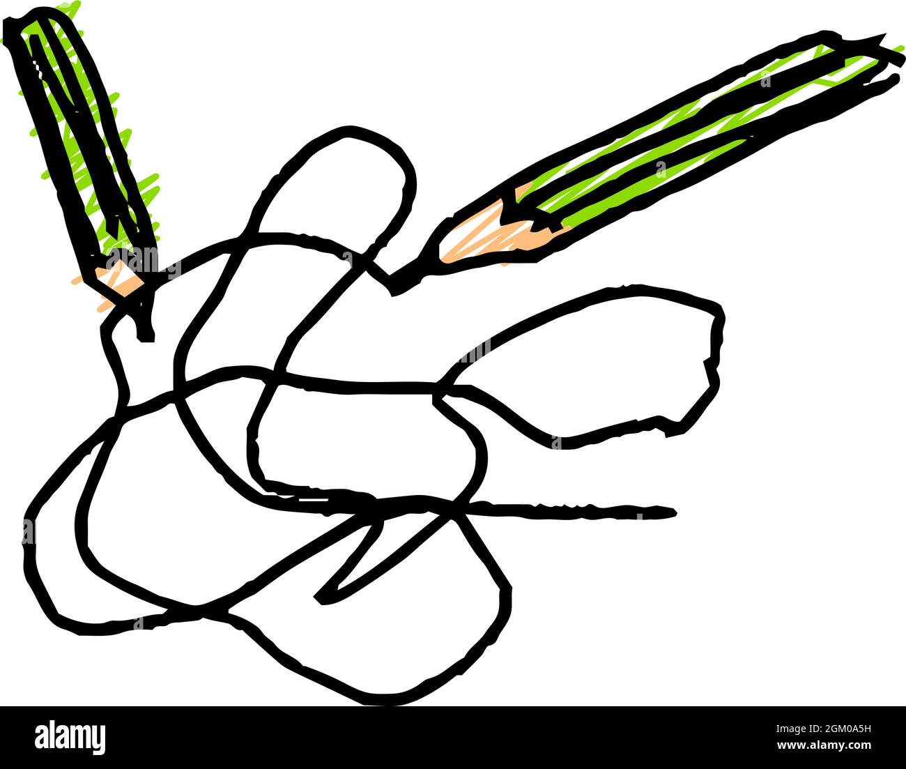 This is a illustration of Pencil scribble drawn by a child Stock Vector ...