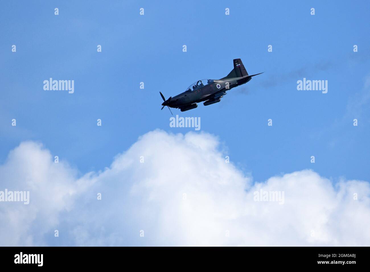A Slovenian Air Force Pilatus PC-9 provides close air support for U.S ...