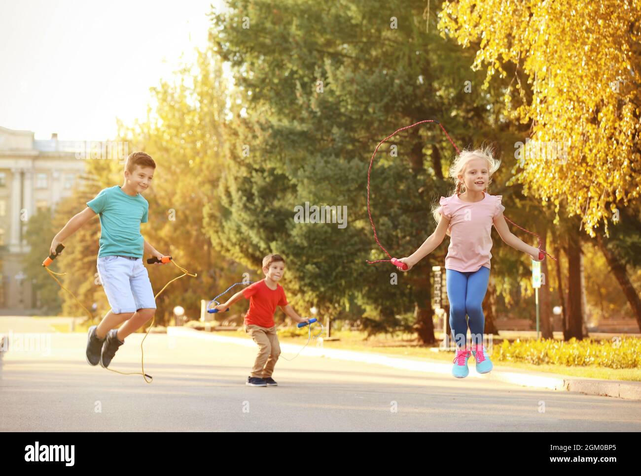 Children Skipping Rope High Resolution Stock Photography and Images - Alamy