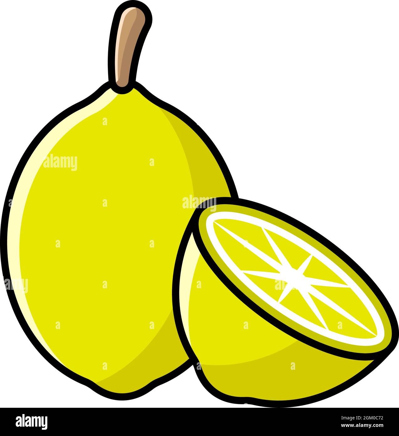 Lemon slice shape Stock Vector Images - Alamy