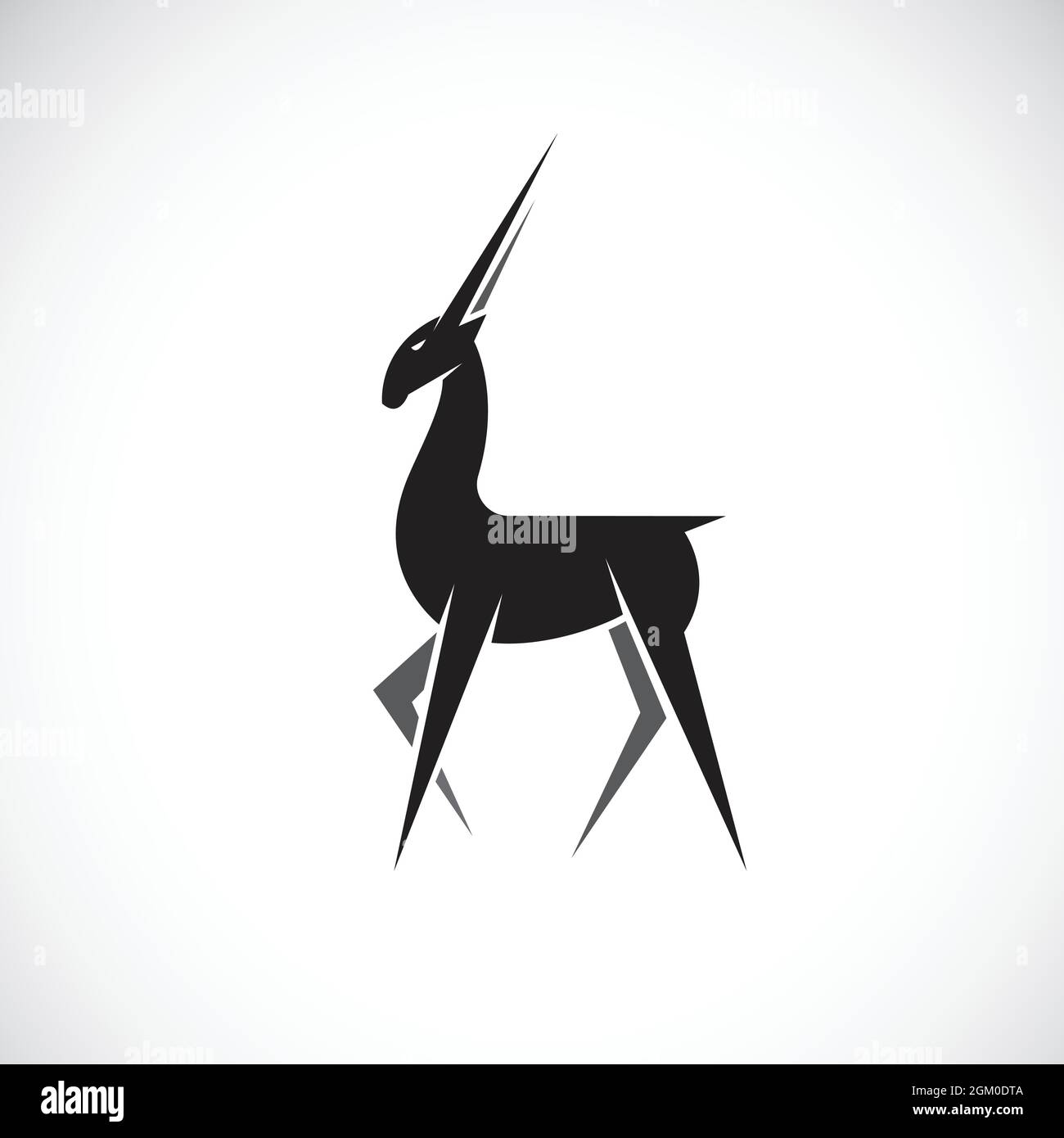 Vector images of deer design on a white background. Easy editable ...