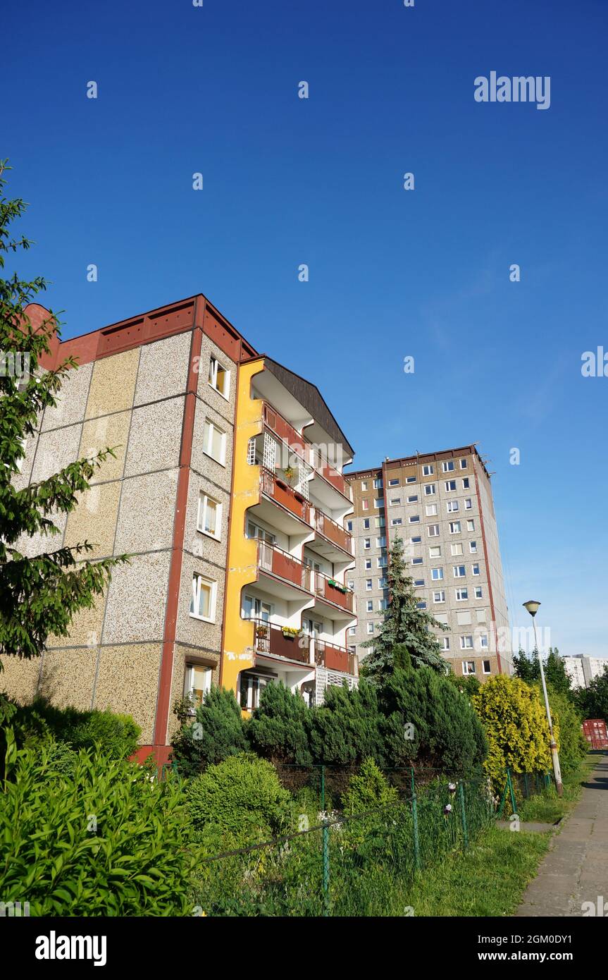 POZ, POLAND - May 29, 2017: The architectural details of a modern ...