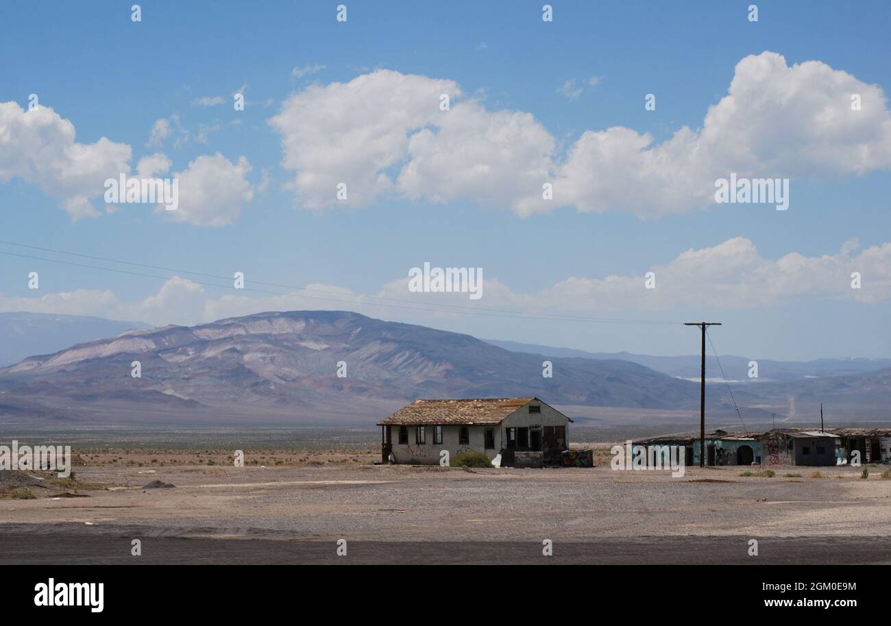 Abandoned Rest Stop in Nevada Stock Photo - Alamy