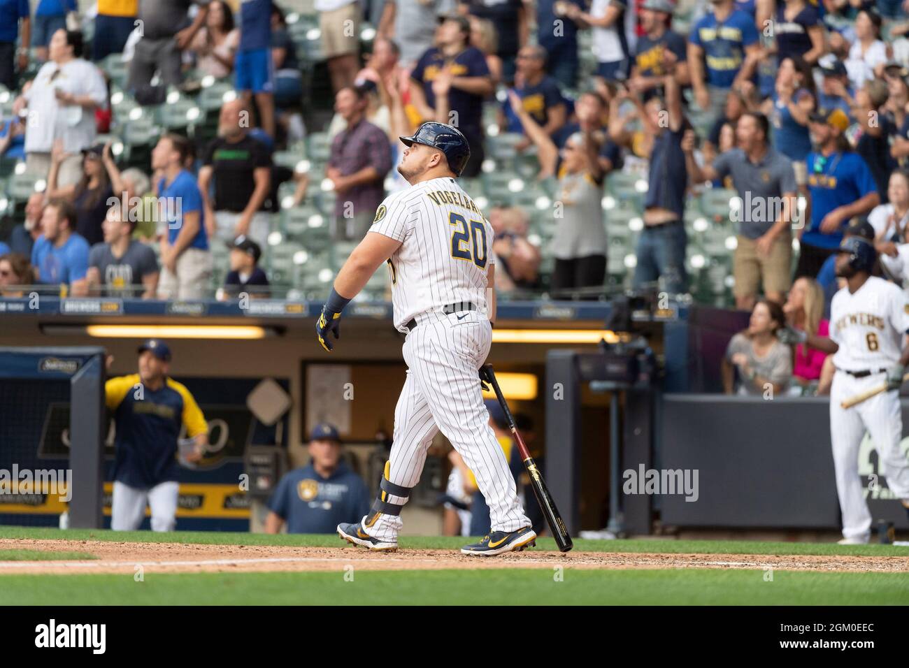 September 5, 2021: Milwaukee Brewers first baseman Daniel Vogelbach #20 ...
