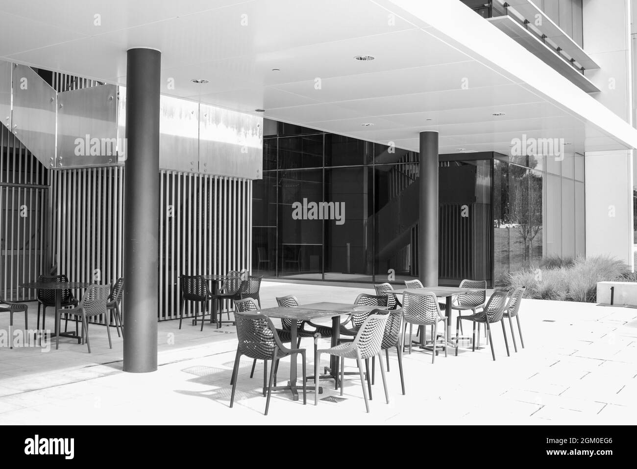 Tables seats Black and White Stock Photos & Images - Alamy