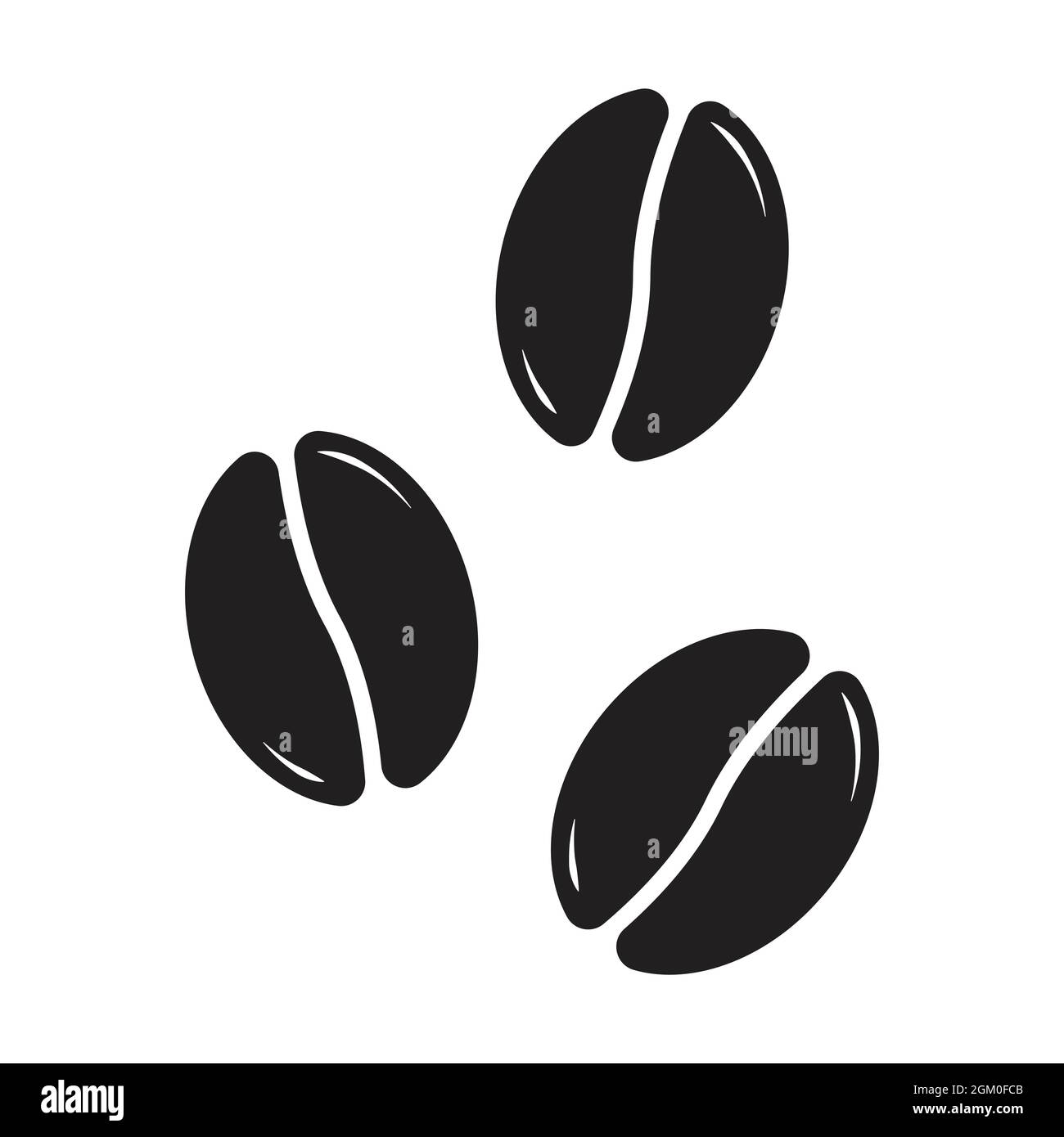 Coffee beans icon vector for graphic design, logo, web site, social ...
