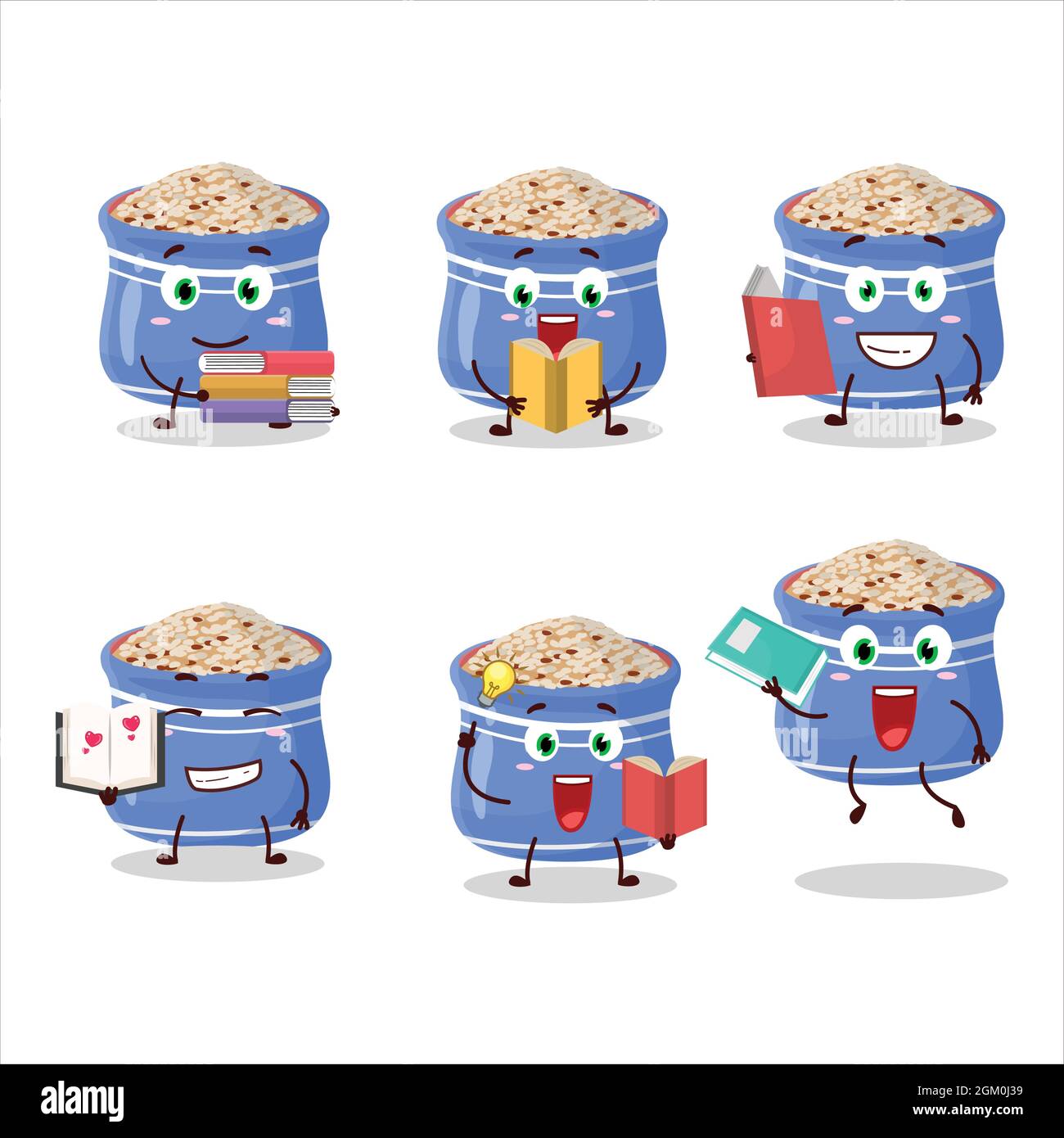 A picture of sesame seeds cartoon character concept reading an amusing ...