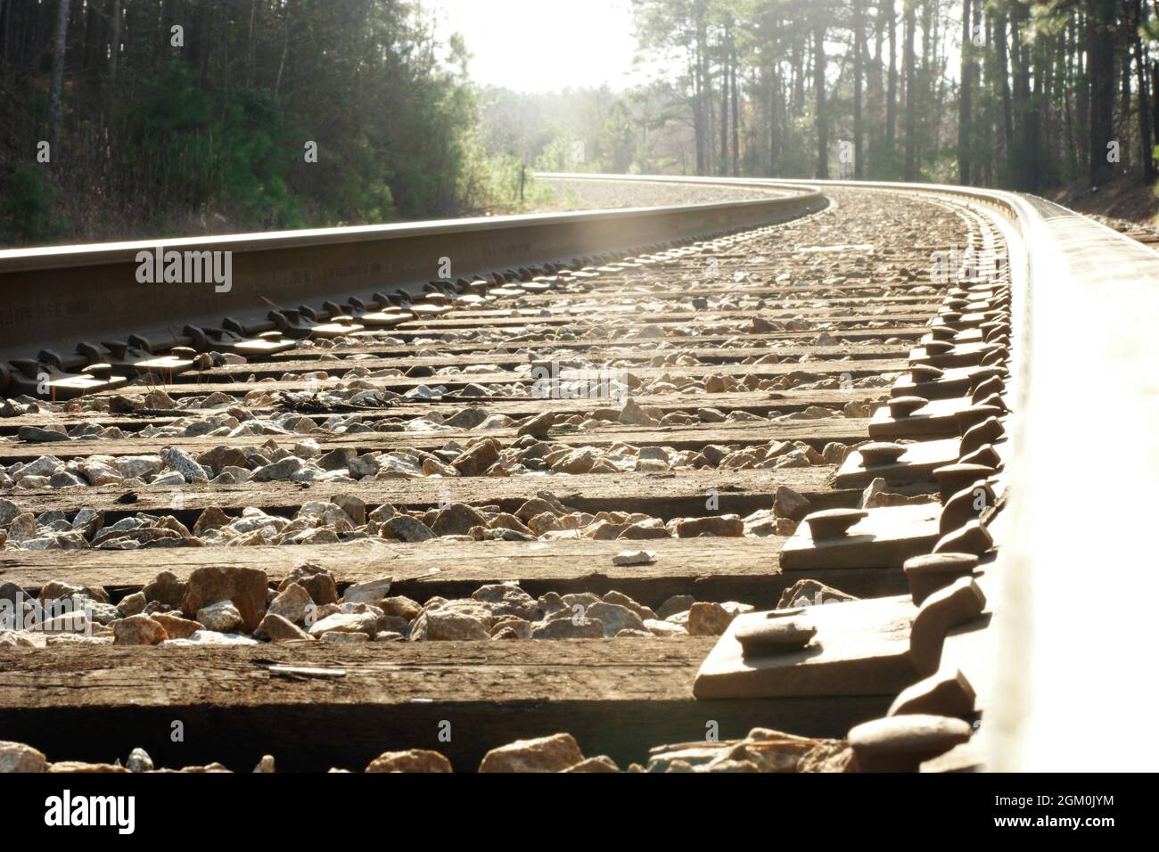 Curved steel rails hi-res stock photography and images - Alamy