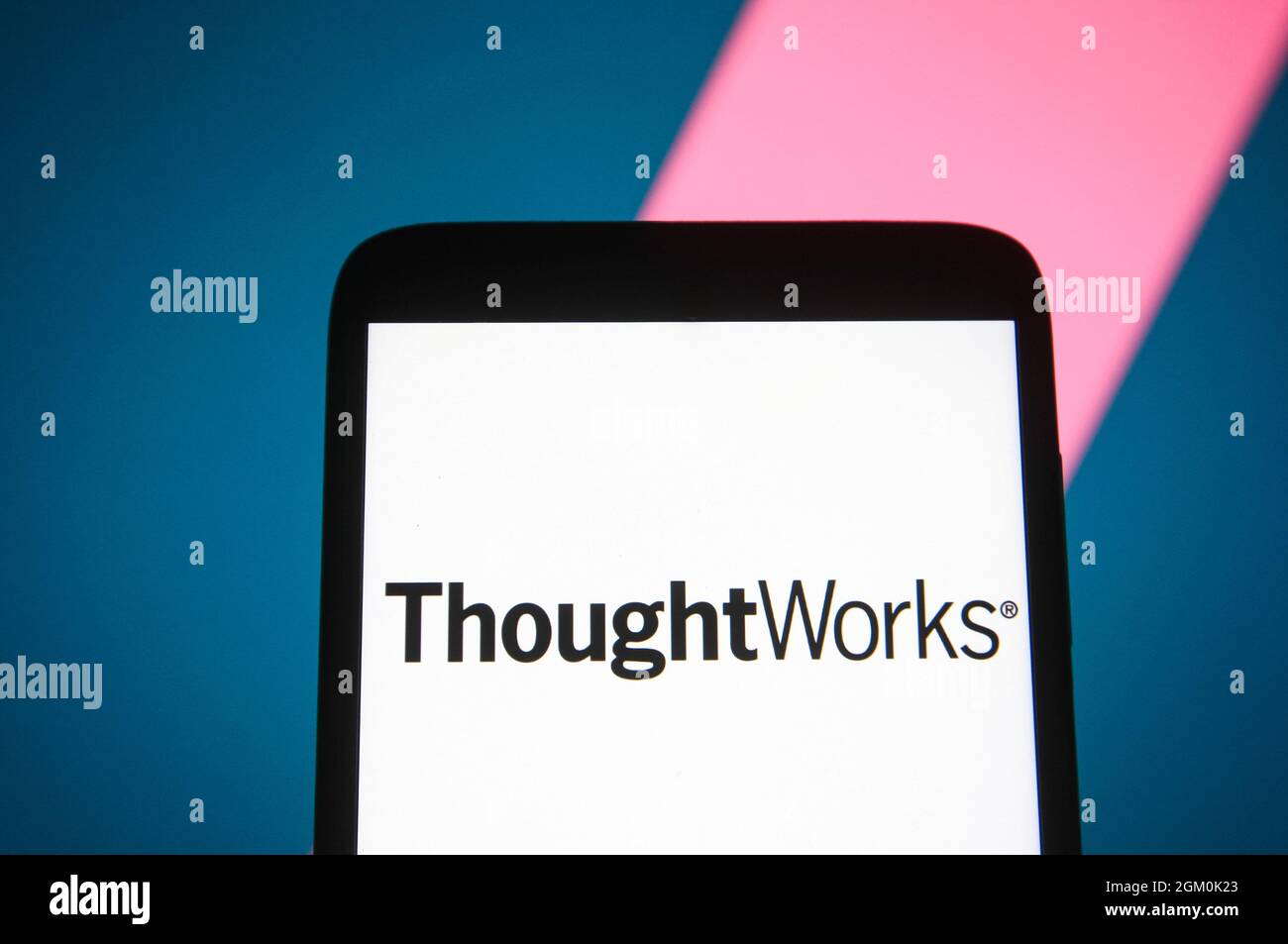 Ukraine. 15th Sep, 2021. In this photo illustration, Thoughtworks logo ...