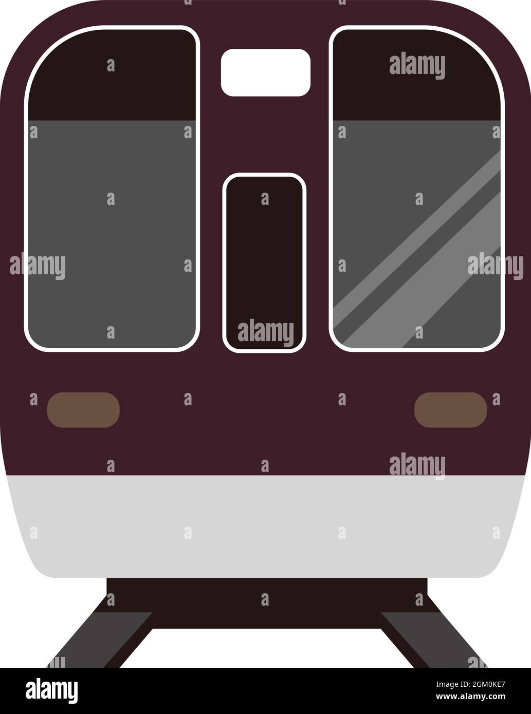 Train icon (front view) vector illustration Stock Vector Image & Art ...